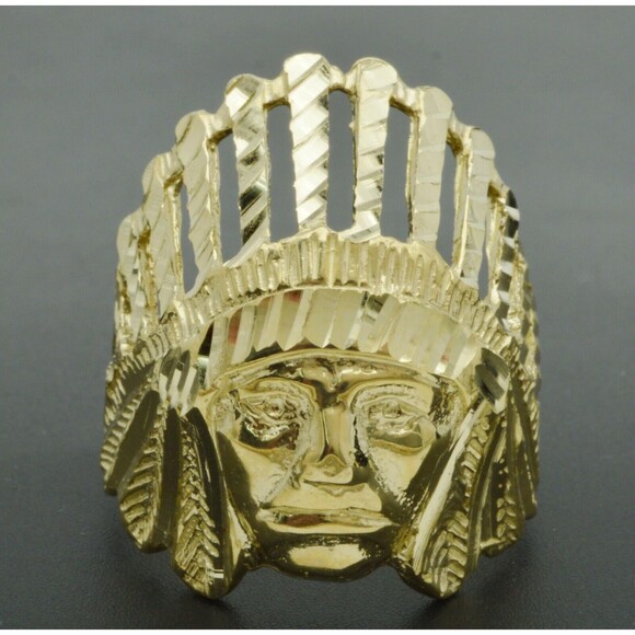 BH Jewelry | Jewelry | Real Solid K Yellow Gold Big Mens Diamond Cut ...